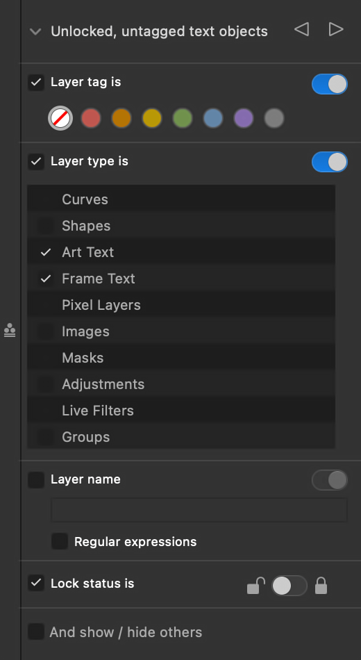 Layer states